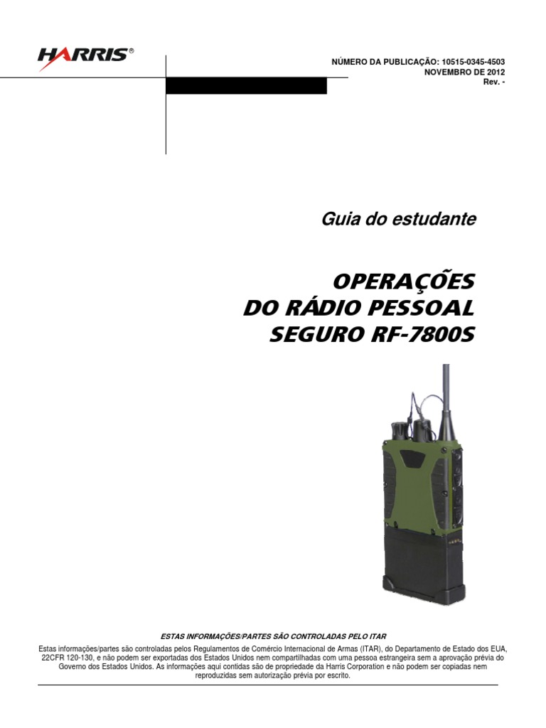 RF-7800S (Uhf) - 10515-0345-4503 | PDF | Antena (rádio) | Rede de ...