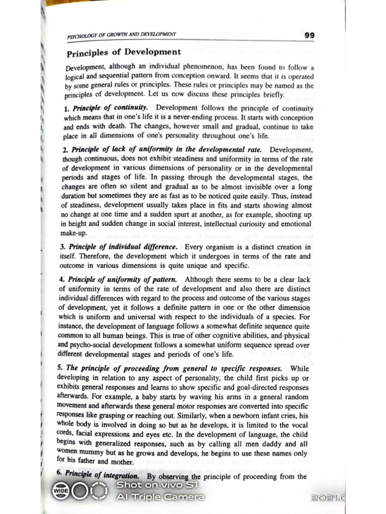 Principle of Development | PDF