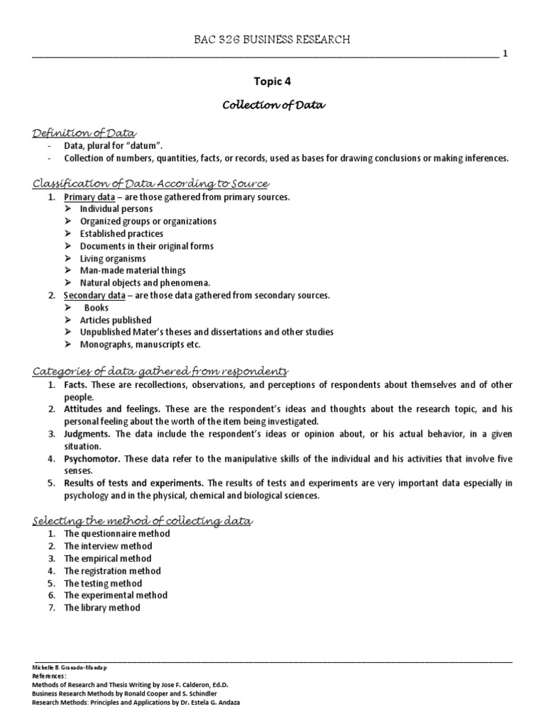 RESEARCH. Collection of Data & Questionnaire, Interview and Sampling ...