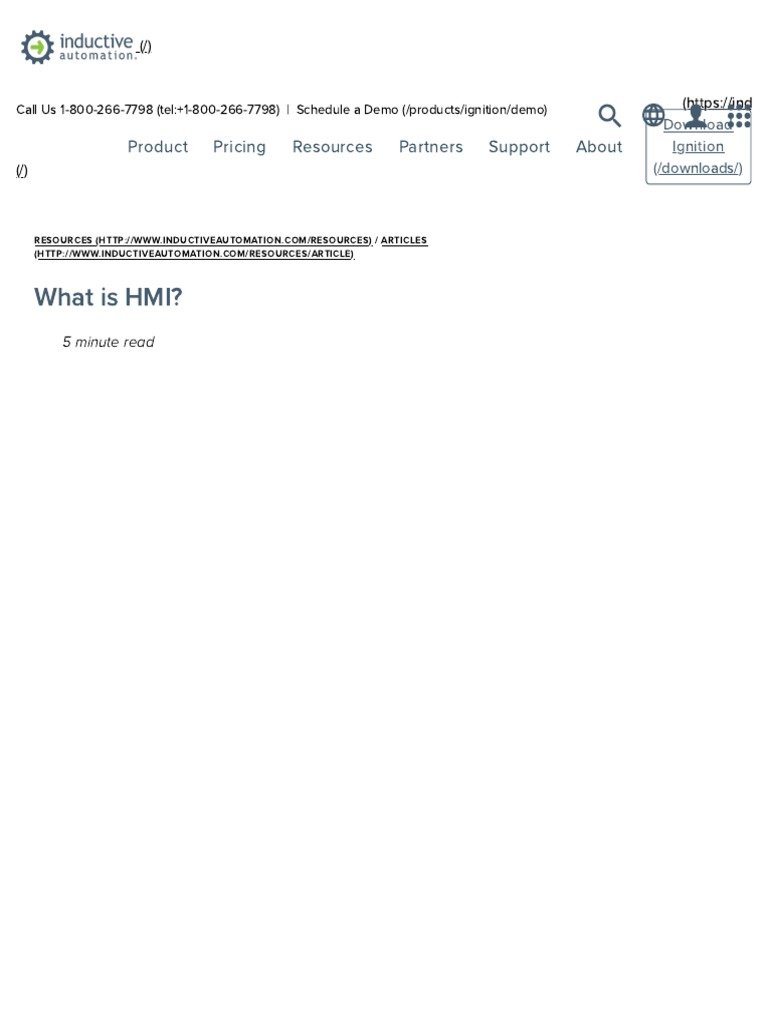 What Is HMI - Inductive Automation | PDF | User Interface | Scada