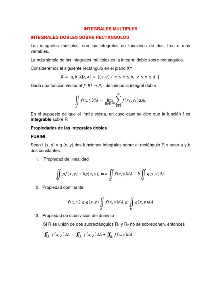 Integrales Multiples | PDF | Integral | Sistema coordinado