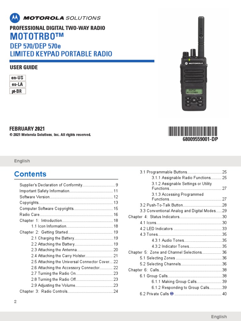 Manual Dep 570 - e | PDF | Electromagnetic Interference | Copyright