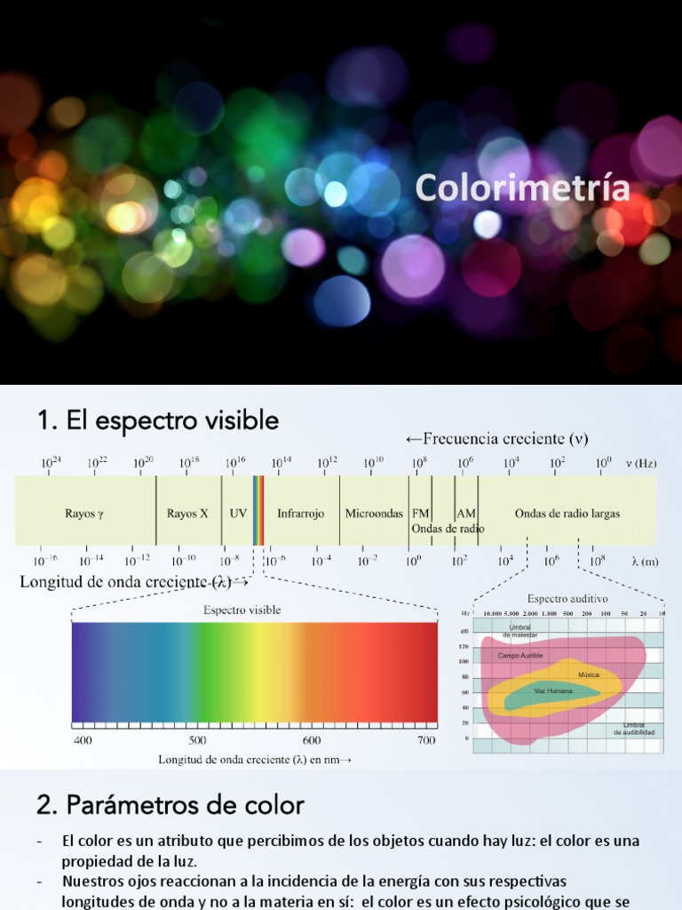 04 Dirección Fotografía Cine Colorimetría | PDF | Color | Percepción visual