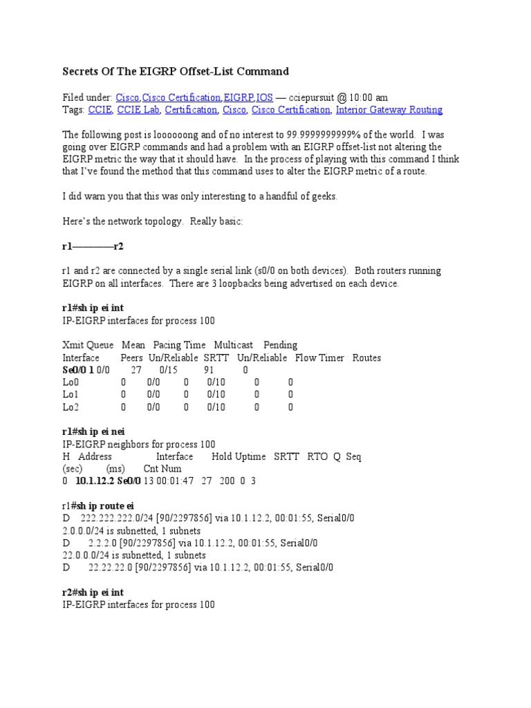 Offset List | PDF | Routing | Computer Science