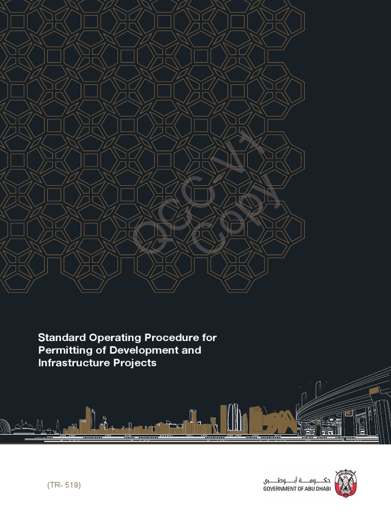Standard Operating Procedure For Permitting of Development and ...