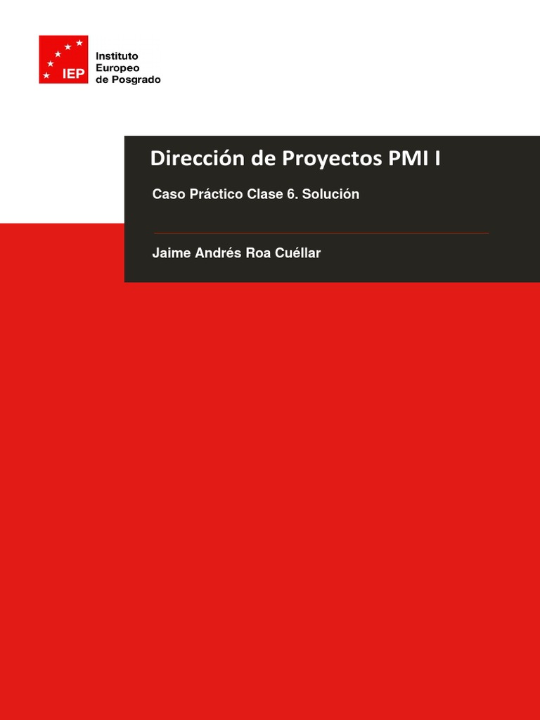 Solución Caso Práctico 6 - Jaime Roa | PDF