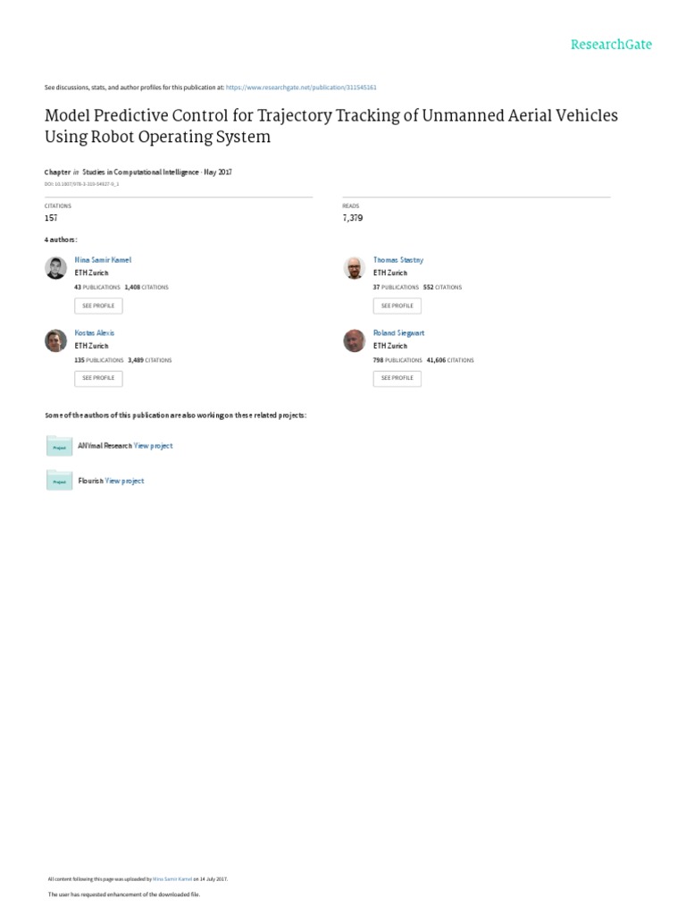 MPC For UAV ROS V2-Annotated | PDF | Mathematical Optimization | Systems Science