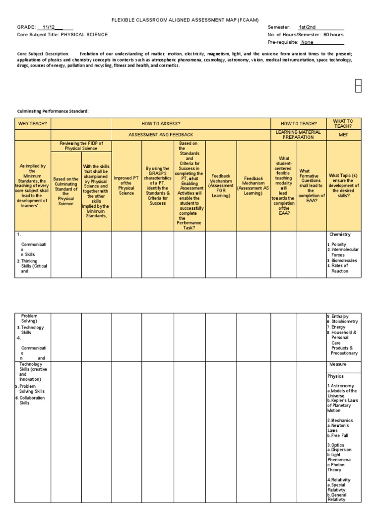 FCAAM Template | PDF | Science | Physics