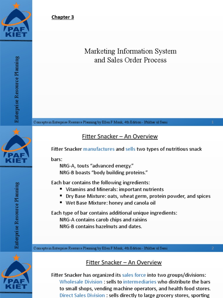 Organizing for Efficiency: Fitter Snacker's Sales Process and the Need ...