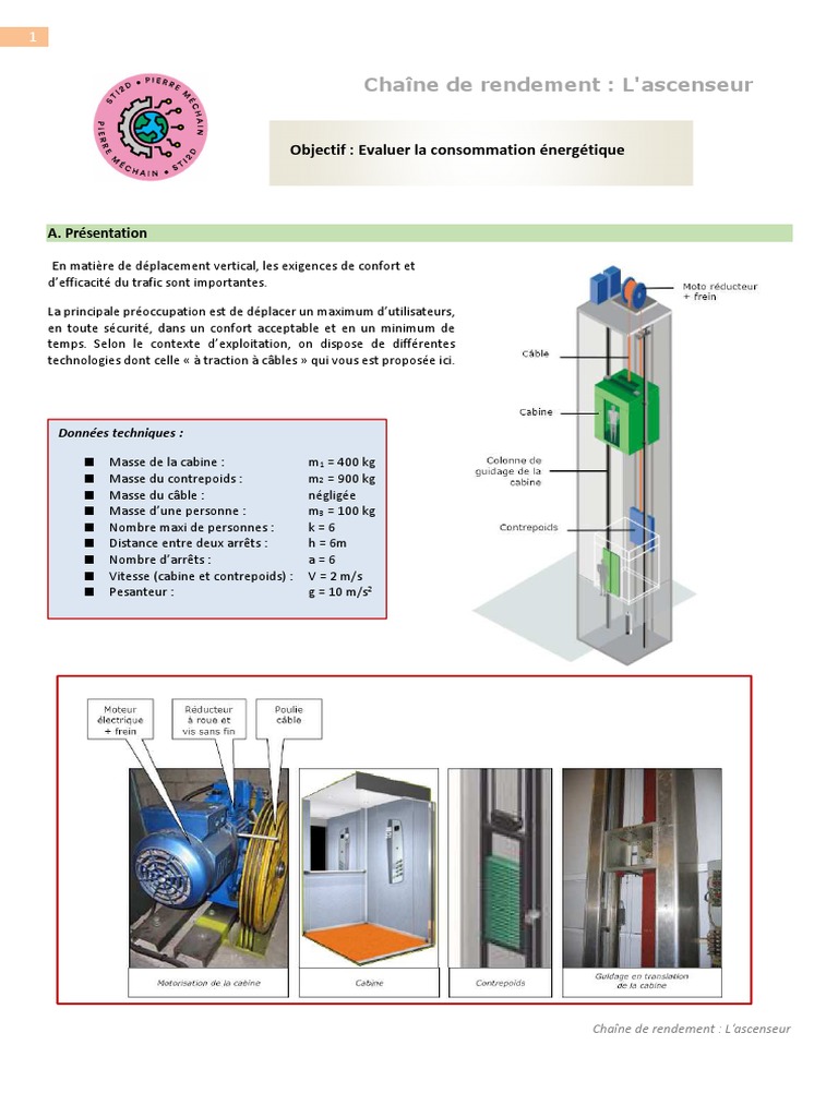Ascenceur 2020 | PDF | Ascenseur | Puissance (physique)