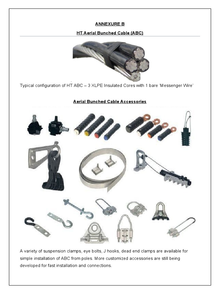 Annexure B HT Aerial Bunched Cable (ABC) | PDF | Science & Mathematics ...
