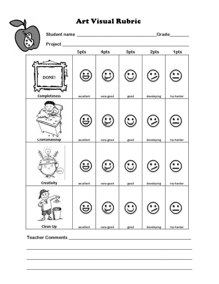 Visual Arts Rubric | PDF