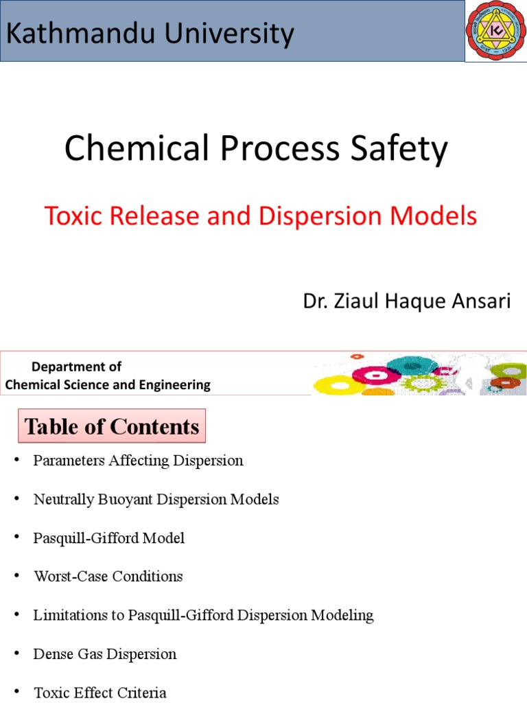 Toxic Release and Dispersion Models | PDF | Atmosphere Of Earth | Gases