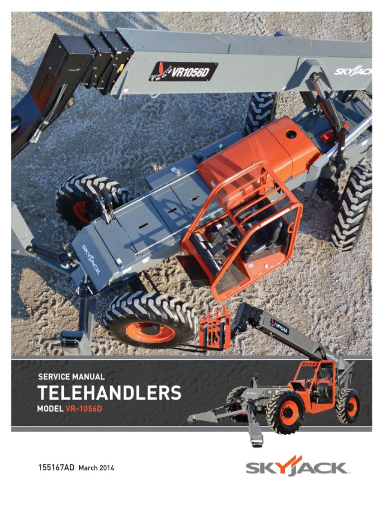 VR-1056D Telehandler Service Manual | PDF | Axle | Vehicles