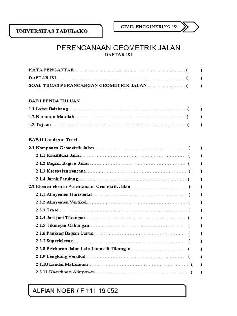 Daftar Isi PGJ | PDF