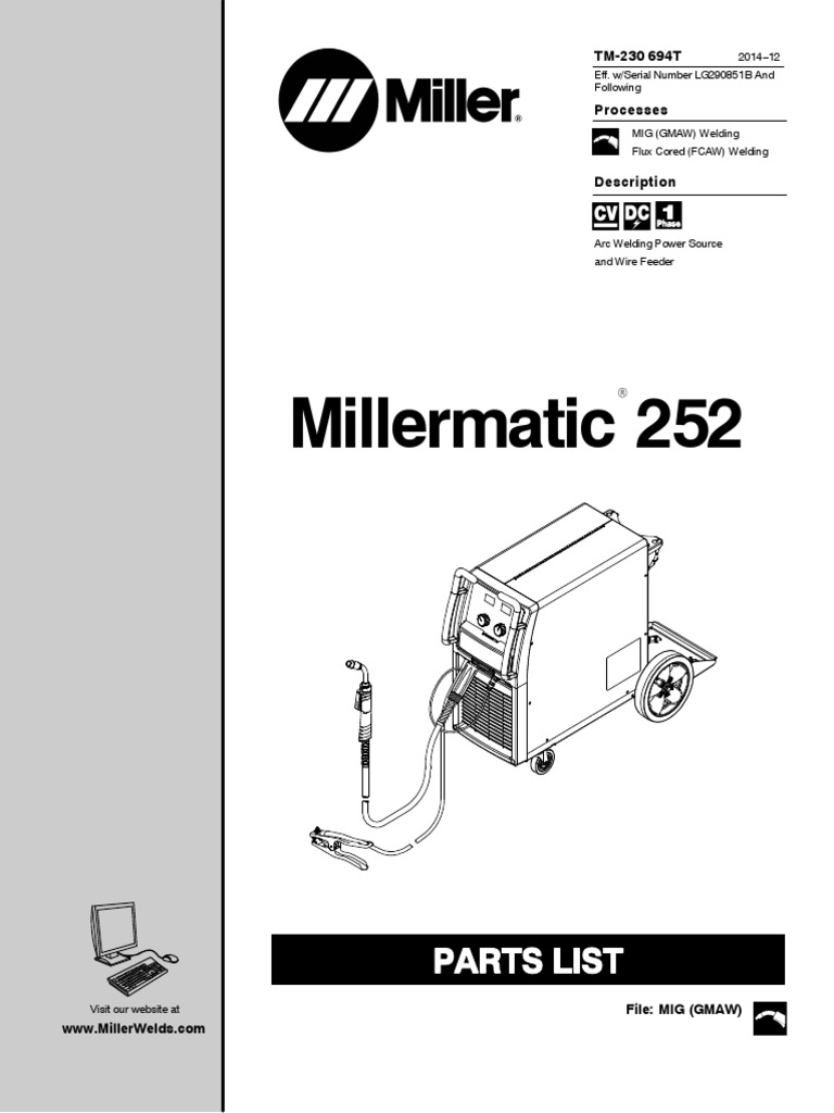 Miller 252 Numeros de Parte. | PDF | Manufactured Goods | Mechanical ...