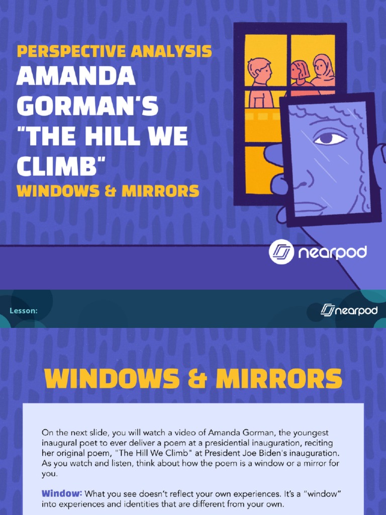 Amanda Gorman poem lesson grades 6-12 | PDF