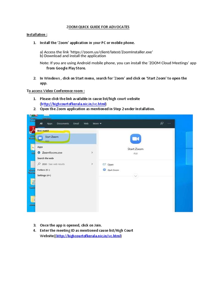 Zoom Quick Guide | PDF