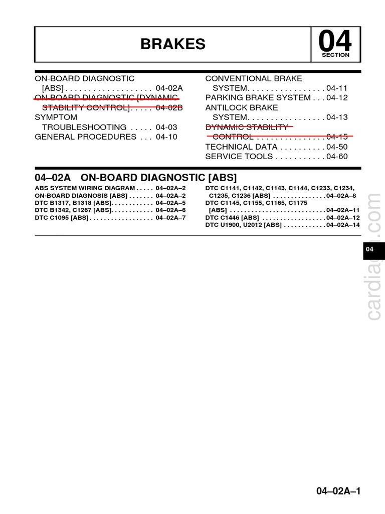 Mazda 5 ABS | PDF | Anti Lock Braking System | Transportation Engineering