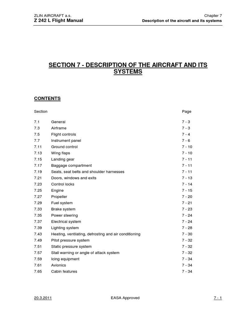 Afm Vol 1 Cap-7 | PDF | Landing Gear | Fuel Injection