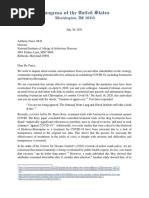 Congress Letter To NIH On Wuhan Lab | PDF | National Institutes Of ...