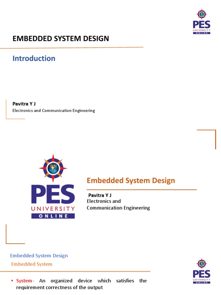 Embedded System Design: Pavitra Y J | Download Free PDF | Embedded System | Real Time Computing