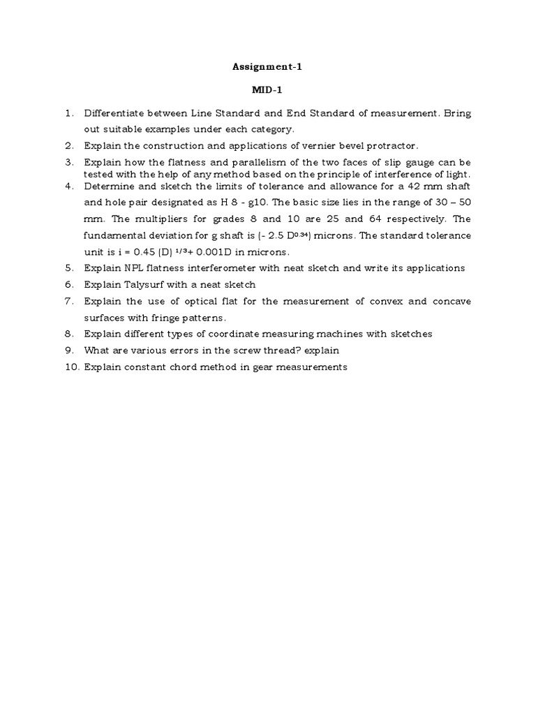 Assignment Questions | PDF