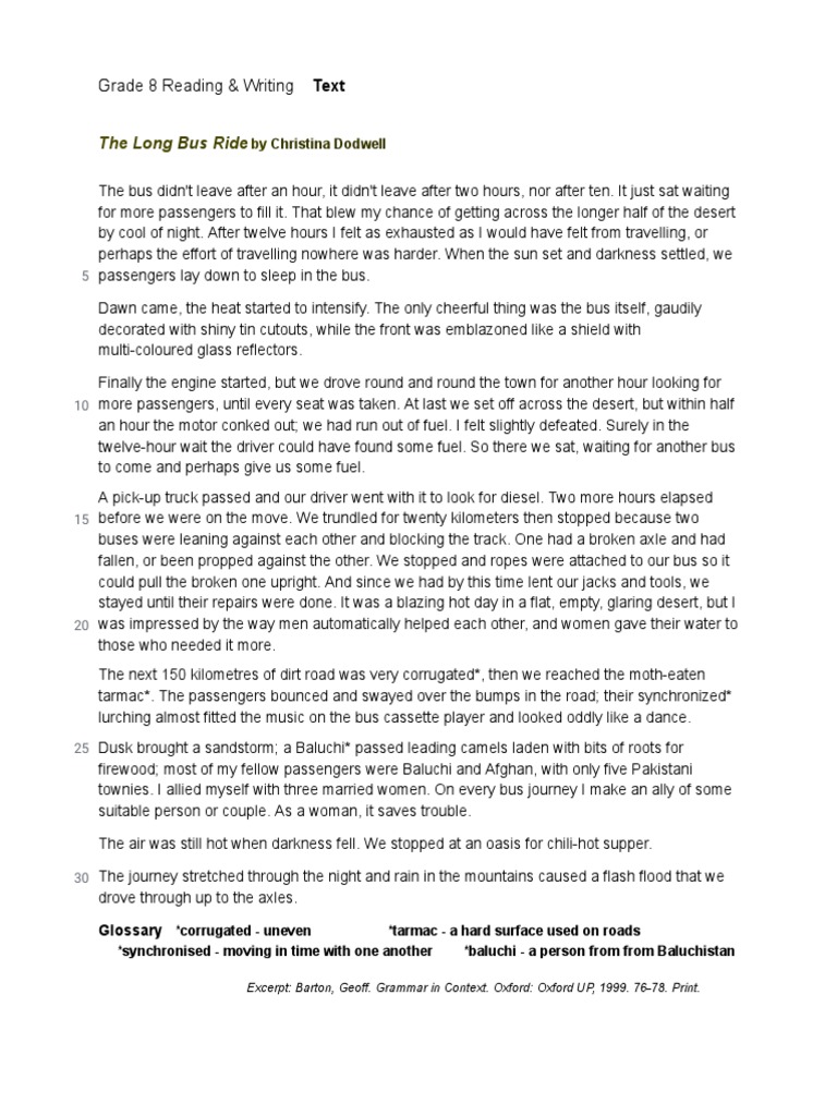 Grade 8 English Text For Reading - Writing 2021 | PDF | Land Vehicles ...