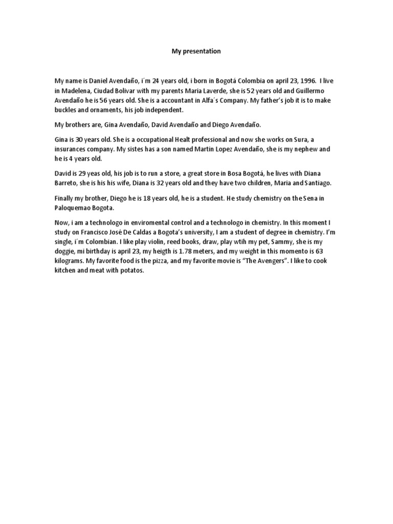 Daniel Avendaño: Personal Profile Summary | PDF