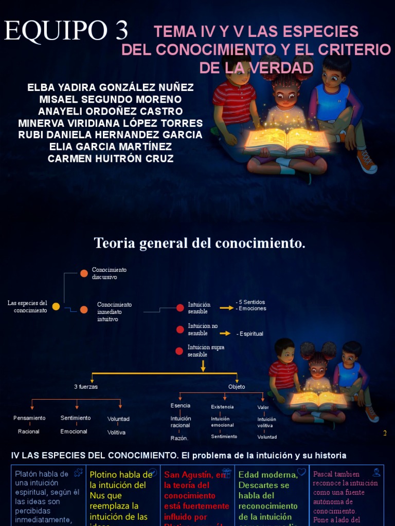 El Conocimiento Y El Criterio De La Verdad Pdf Intuición Esencia