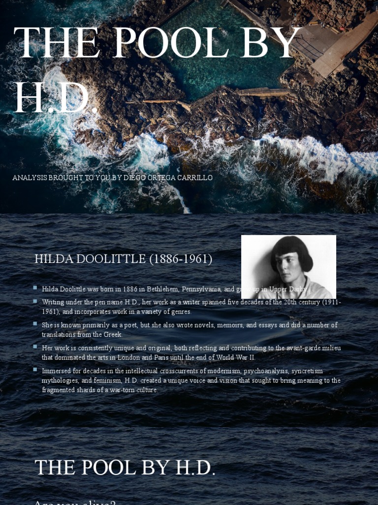 Analysis of H.D.'s Poem "The Pool" | PDF | Poetry