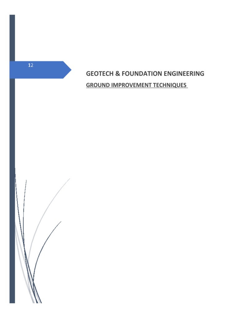 Ground Improvement Techniques | PDF | Deep Foundation | Geotechnical Engineering
