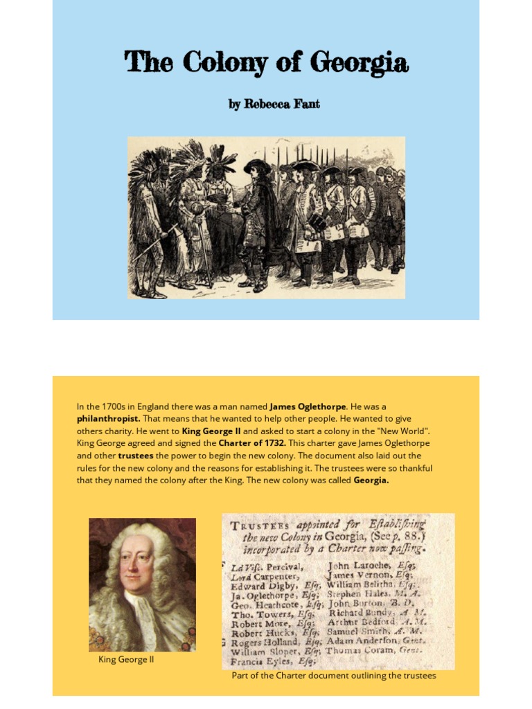 The Colony of Georgia | PDF