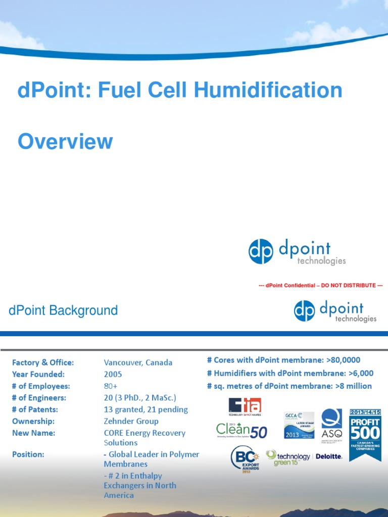 Fuel Cell Humidification Solutions | PDF | Fuel Cell | Greenhouse Gas