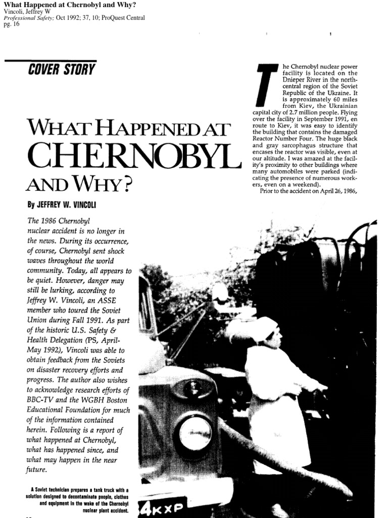 Chernobyl Disaster EngComm | PDF