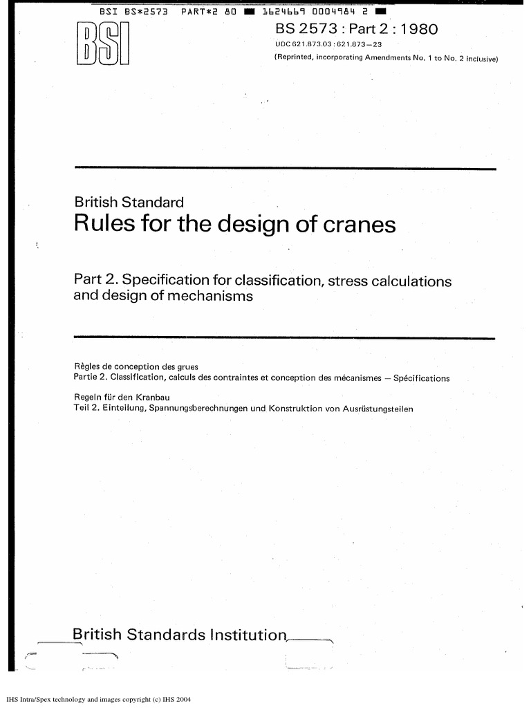 BS 2573 Part 2 | PDF