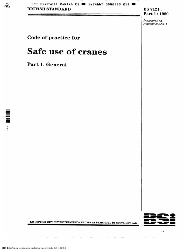 BS 7121 Part 1 | PDF
