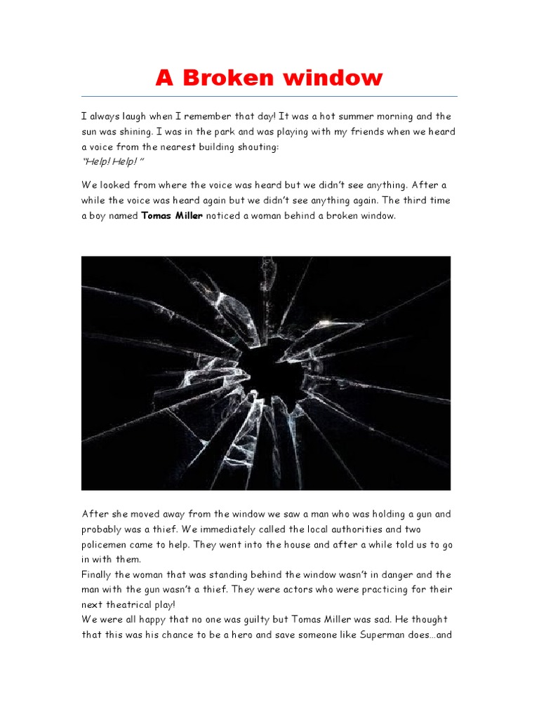 A Broken Window | PDF