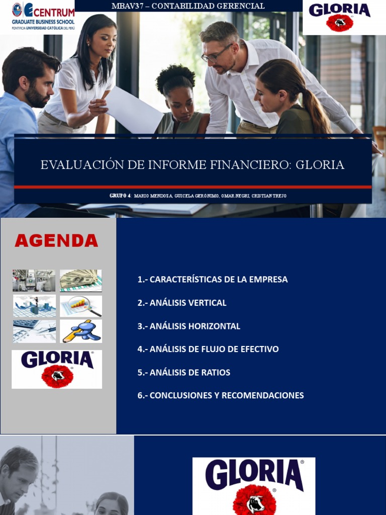 2020 Taf - Contabilidad Gerencial - Grupo4 Gloria | PDF | Rentabilidad sobre recursos propios ...