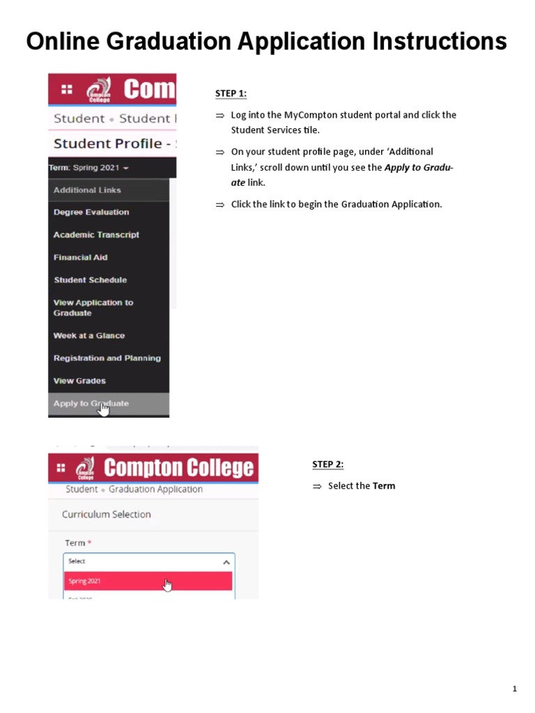 Online Graduation App Instructions | PDF | Graduation | Diploma