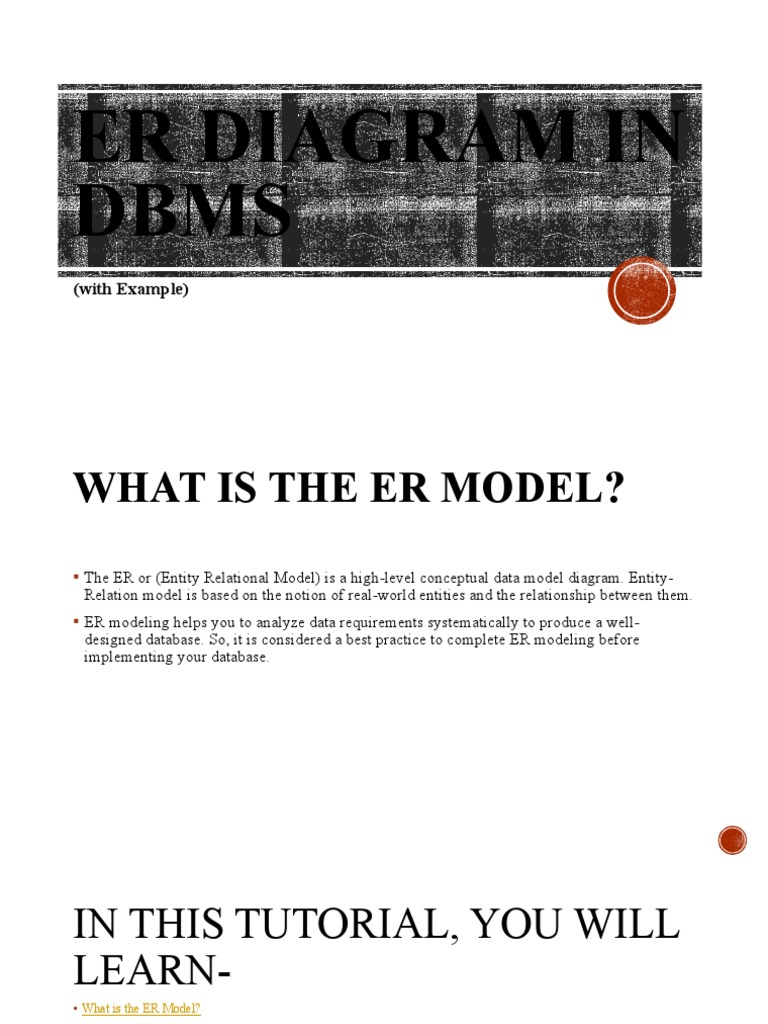 Lecture 5 ER Diagram in DBMS | PDF | Conceptual Model | Databases