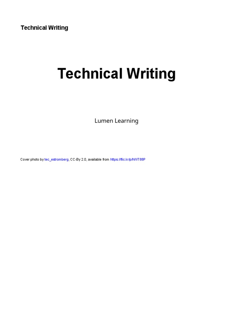 Technical Writing Module | PDF | Technical Communication | Graphics