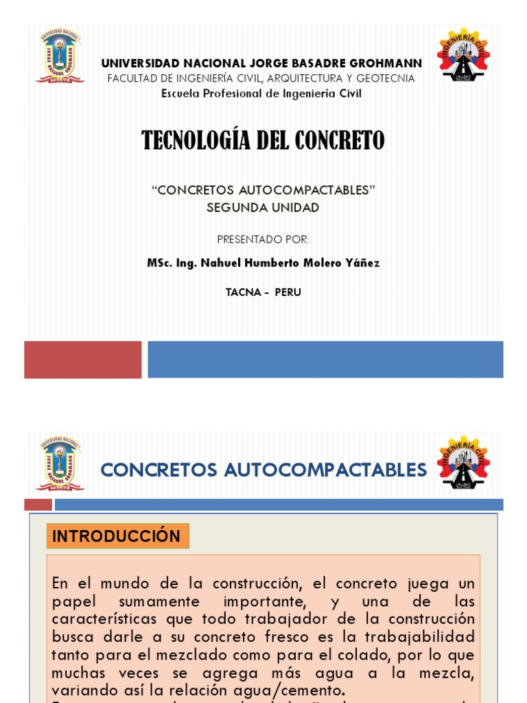 Concreto Autocompactable: Características y Ventajas | PDF | Hormigón ...