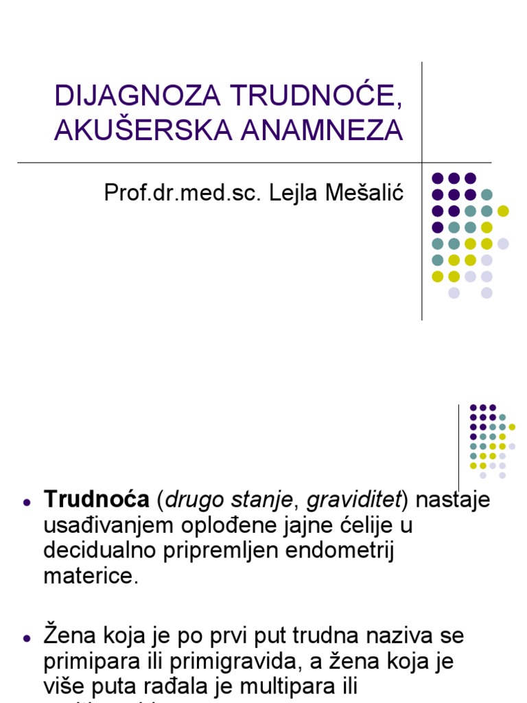 Dijagnoza Trudnoce | PDF