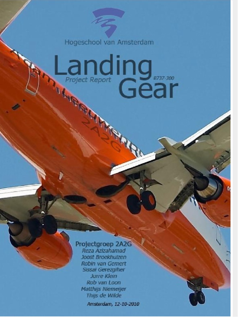 Landing-Gear-Project-Report 737 | PDF | Landing Gear | Brake