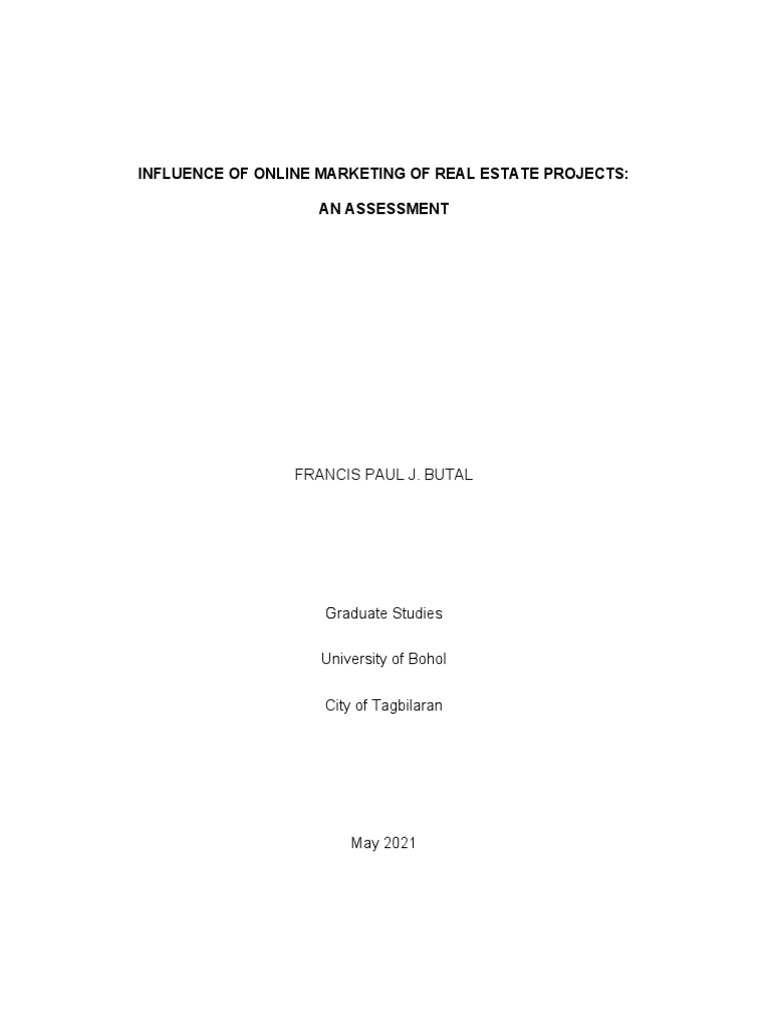 Impact of Online Marketing on Real Estate | PDF | Social Science