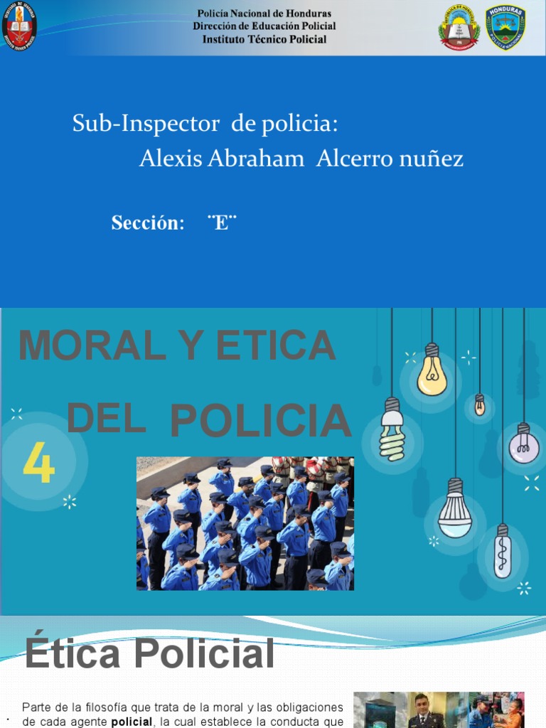 Exposicion De Etica Y Moral Policial Pdf Moralidad Policía