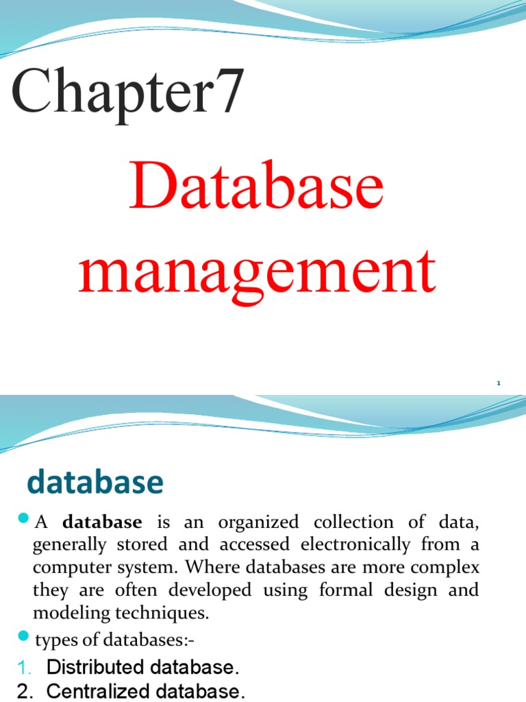IT Week7 | PDF | Databases | Computer Data Storage