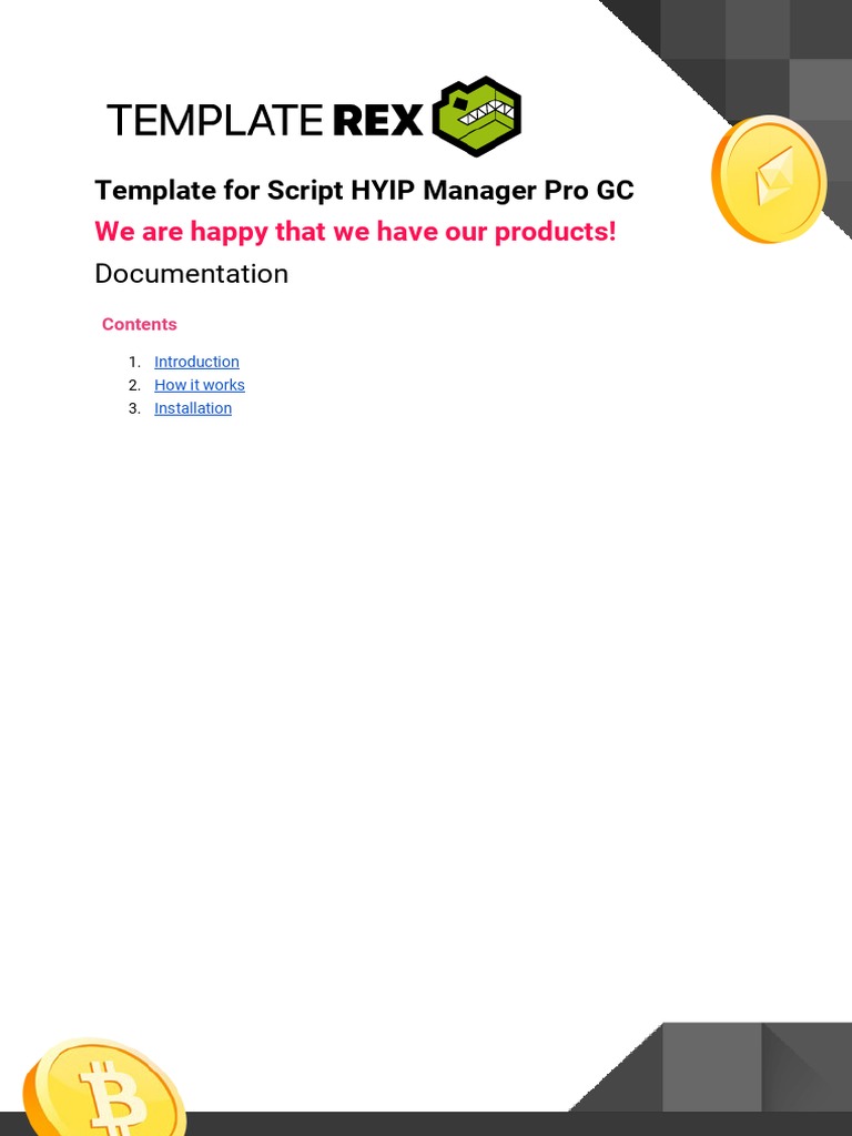 Documentation Template Rex | PDF | Zip (File Format) | Html