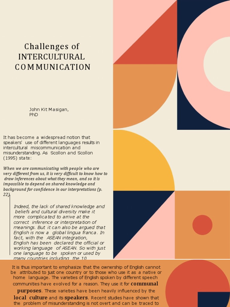 Challenges of Intercultural Communication | PDF | Blog | Cross Cultural ...